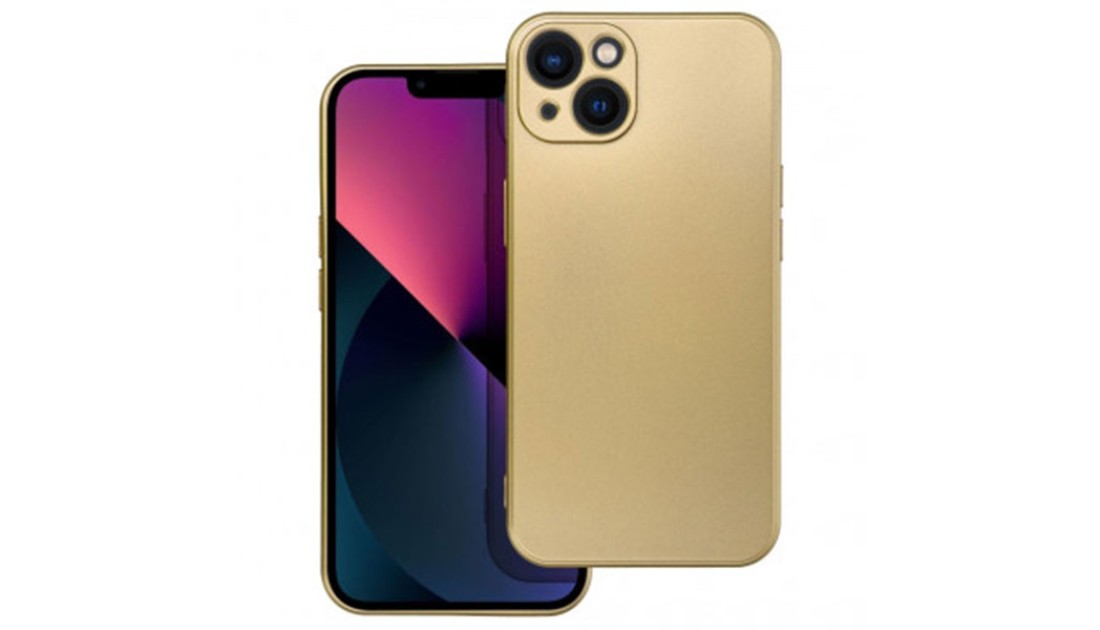Metallic Case για iPhone 13 - Gold - Zer shop